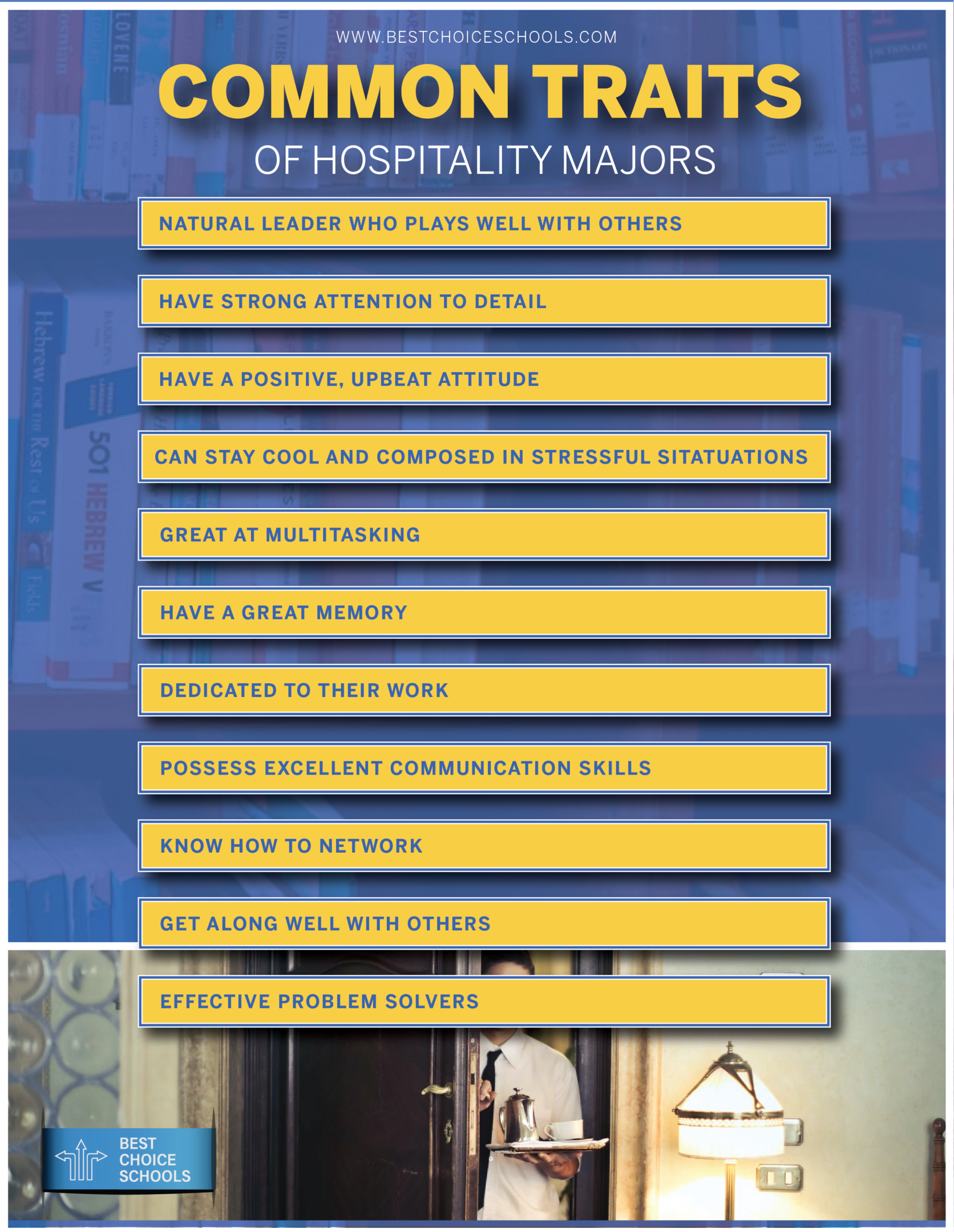 15 Traits of Hospitality Majors - Best Choice Schools